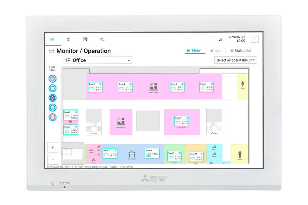 AE-C400E Centralised Controller | Mitsubishi Electric